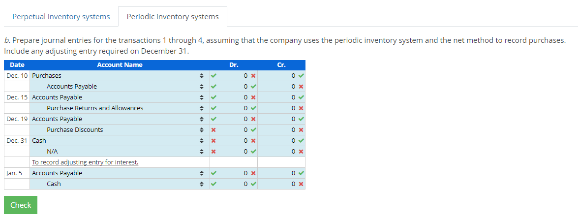 Solved Perpetual and Periodic Systems-Recording | Chegg.com