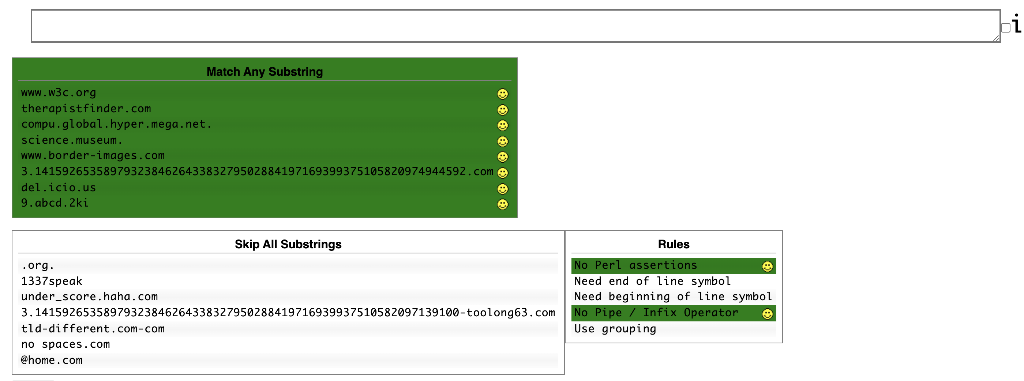 Match Any Substring www.w3c.org therapistfinder.com | Chegg.com