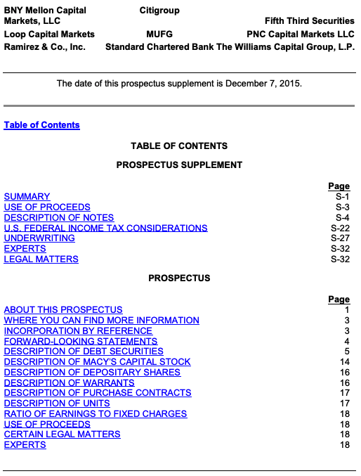 Case 1 Debt Footnote Macy's The purpose of this case | Chegg.com