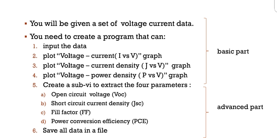 basic part . You will be given a set of voltage | Chegg.com