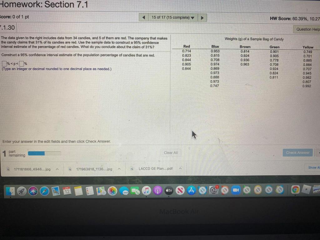 Solved Homework Section 7 1 Core 0 Of 1 Pt 15 Of 17 15