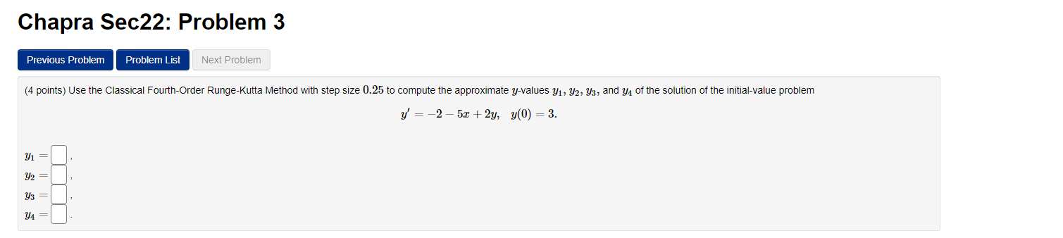 Solved Chapra Sec22: Problem 3 Previous Problem Problem List | Chegg.com
