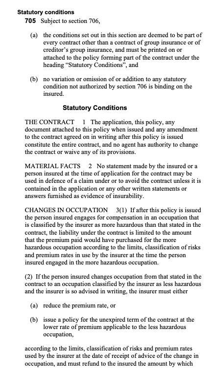 Solved Statutory conditions 705 Subject to section 706, (a) | Chegg.com