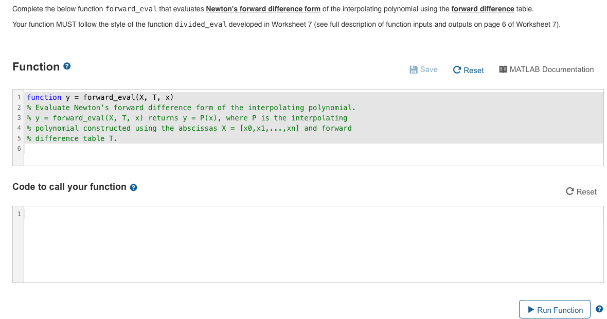Complete the below function forward_eval that | Chegg.com