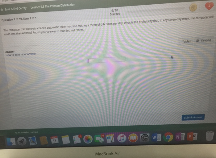 Solved O Save &End Certify Lesson: 5.3 The Poisson | Chegg.com
