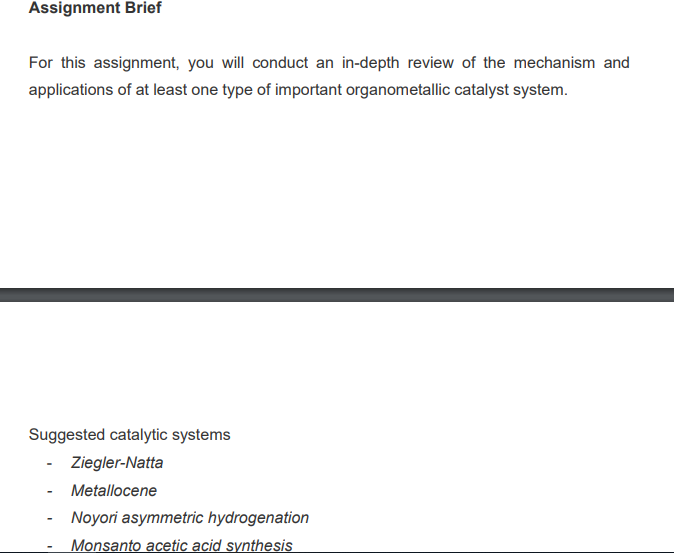 Solved Assignment Brief For this assignment, you will | Chegg.com