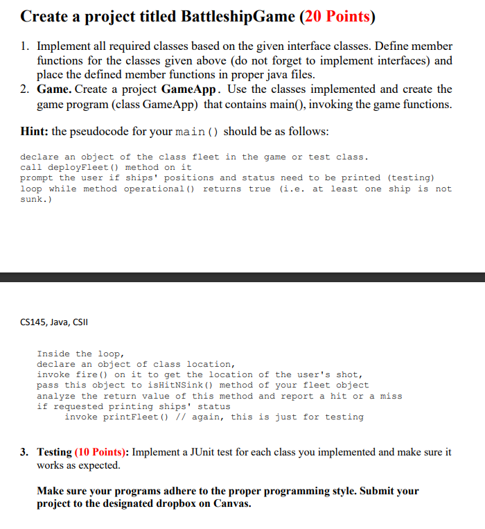 Solved I already have Location, LocationAPI, ship, ShipAPI, | Chegg.com