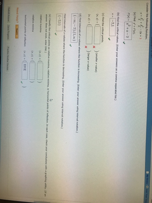 Solved 0 3 2 (a) Find y'=f(x). (b) Find the x2,1 (e) Find | Chegg.com