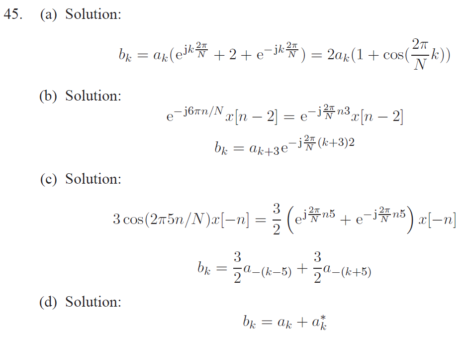 Solved 45. Given that x[n] is a periodic sequence with | Chegg.com