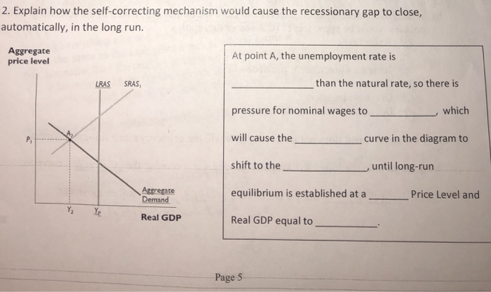 Solved 2. Explain how the self-correcting mechanism would | Chegg.com