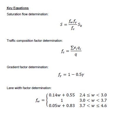 Solved Problem 3: Estimating Saturation Flow Rate of an | Chegg.com