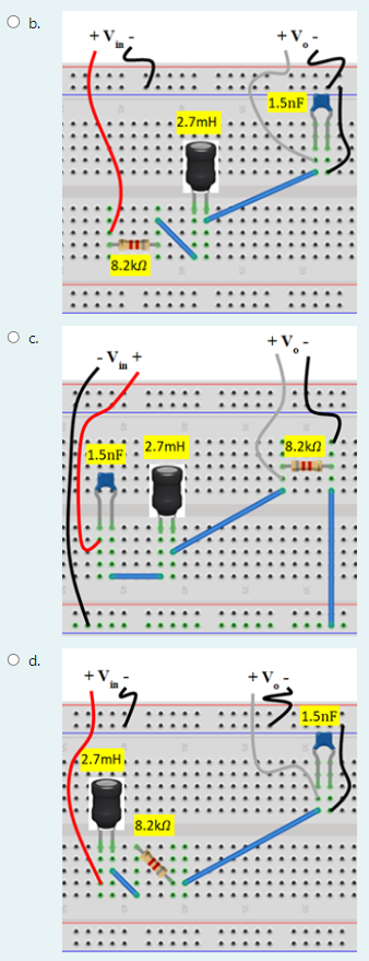Solved Which breadboard setup shows the correct | Chegg.com