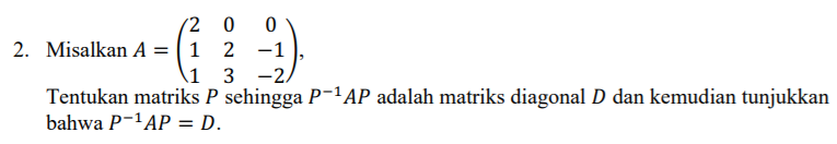 Solved Define matrix P so that P-1 AP is a diagonal matrix D | Chegg.com