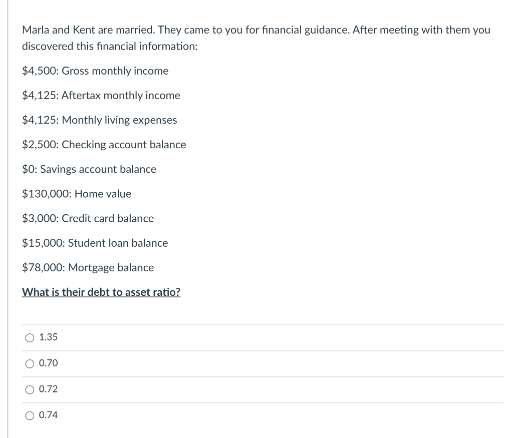 Solved Marla and Kent are married. They came to you for | Chegg.com