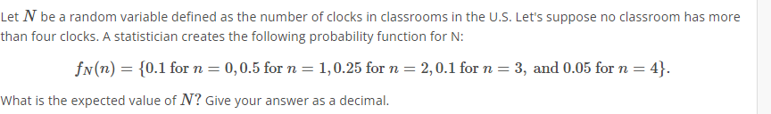 Solved et N be a random variable defined as the number of | Chegg.com