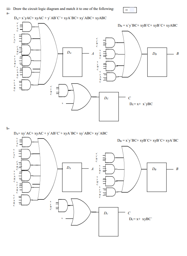 Use D-flip flop to design a sequential circuit for | Chegg.com