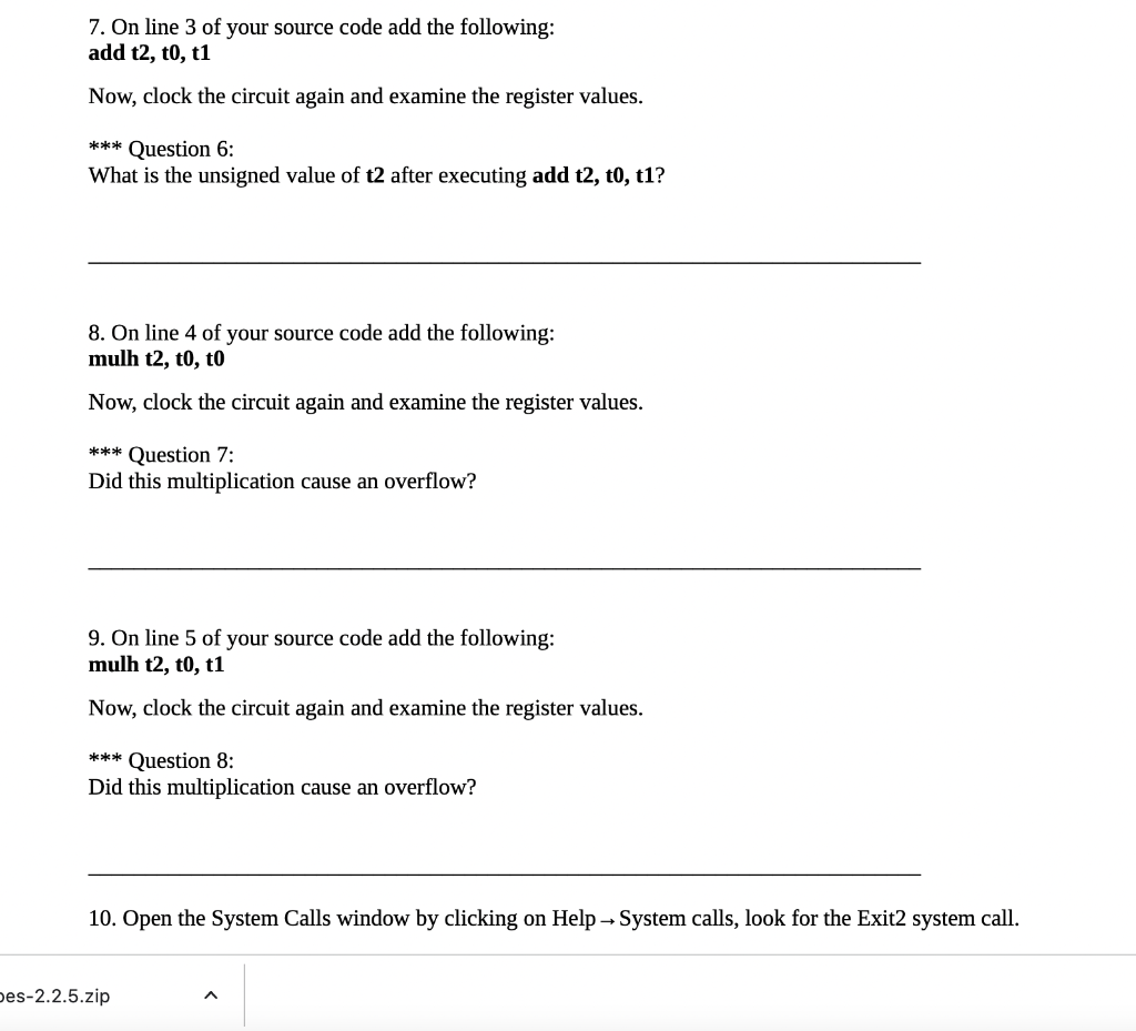 CS3223 HW2 - Ripes Simulator 1. Open the Ripes | Chegg.com