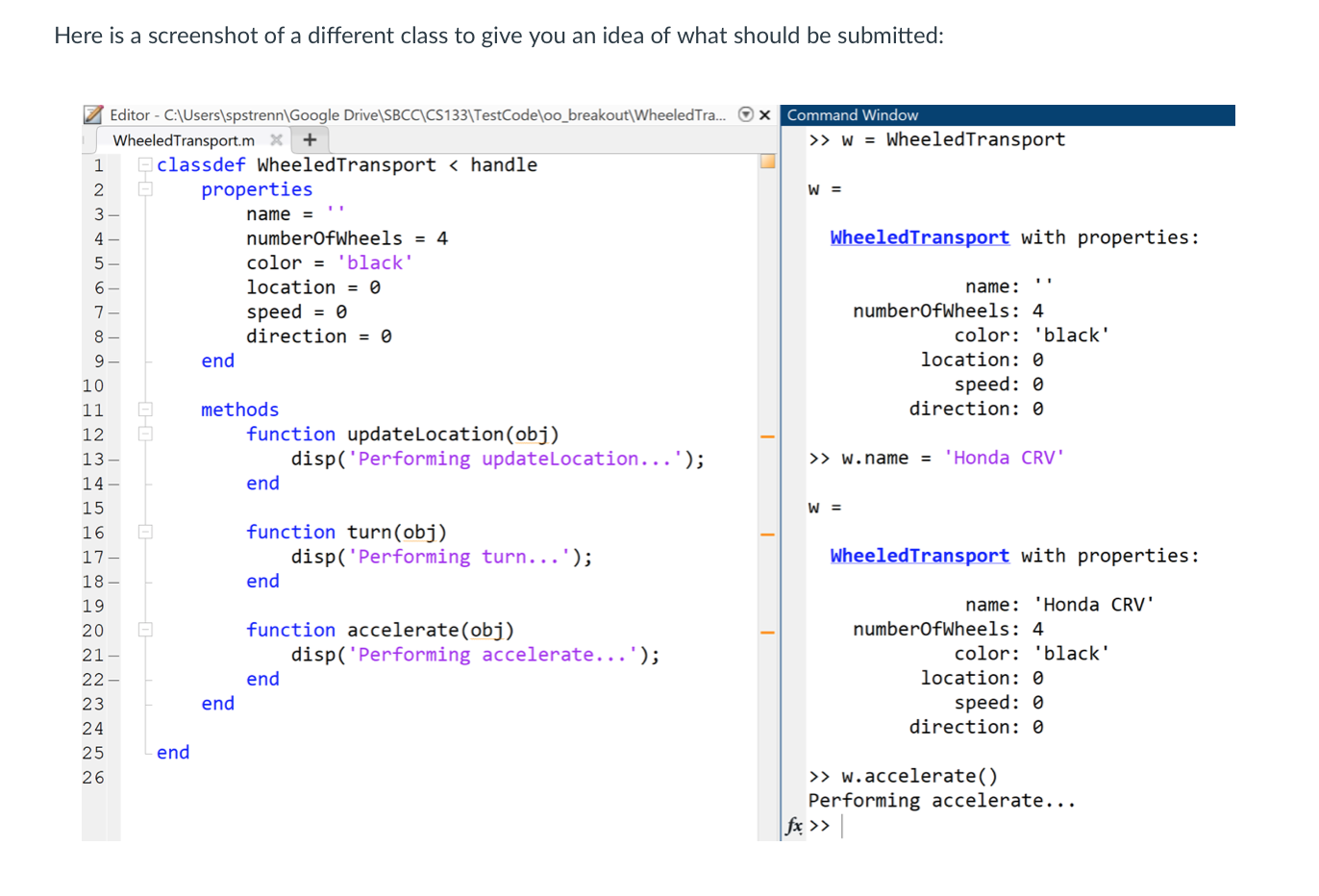 TO DO: • Use Matlab to write a class to represent a | Chegg.com