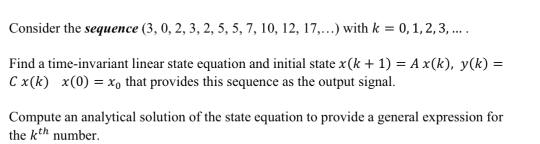 Consider the sequence (3,0,2,3,2,5,5,7,10,12,17,dots) | Chegg.com