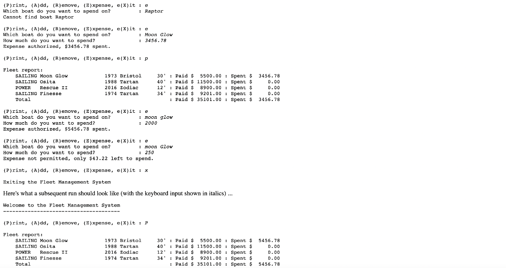 JAVA Program Please make sure you run your code so it | Chegg.com