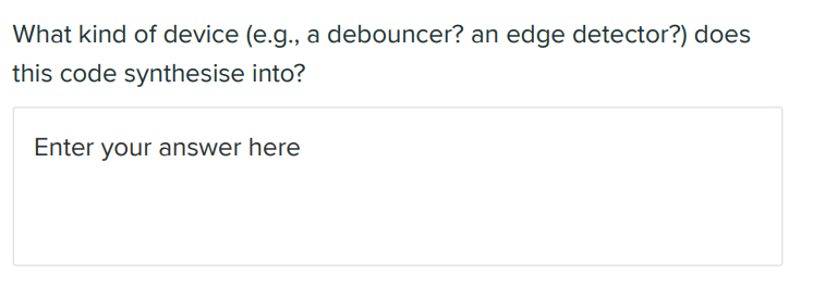 Solved Consider The Following Bad Example Of Verilog Code 