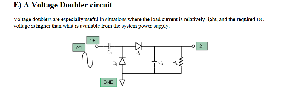 Solved This circuit produces a positive DC output voltage. | Chegg.com