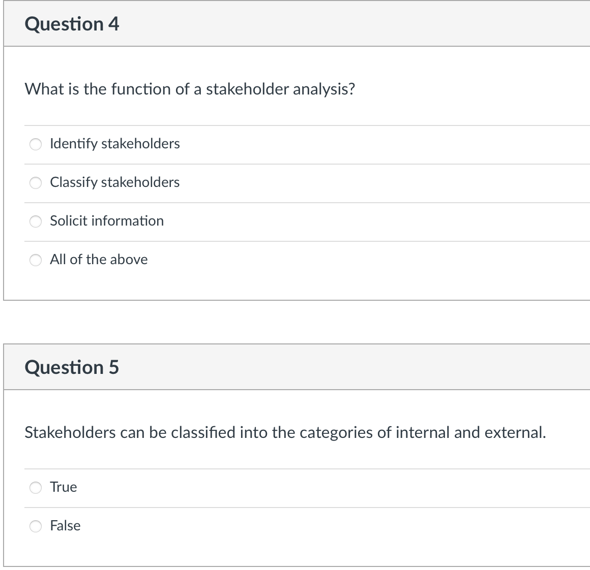Solved Question 4 What is the function of a stakeholder | Chegg.com
