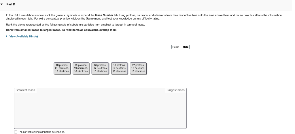 Solved Part D In the PhET simulation window, click the green | Chegg.com
