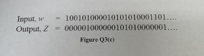 Solved (c) Figure Q3(c) gives sample of input and output | Chegg.com
