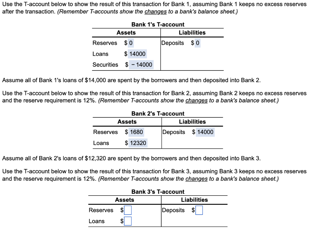 Solved Use the T-account below to show the result of this | Chegg.com