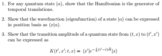 Solved For any quantum state |α:, ﻿show that the Hamiltonian | Chegg.com