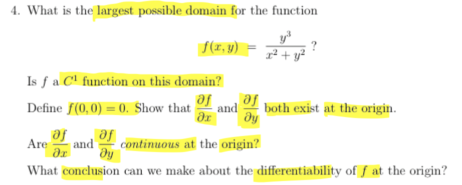 Solved 4. What is the largest possible domain for the | Chegg.com