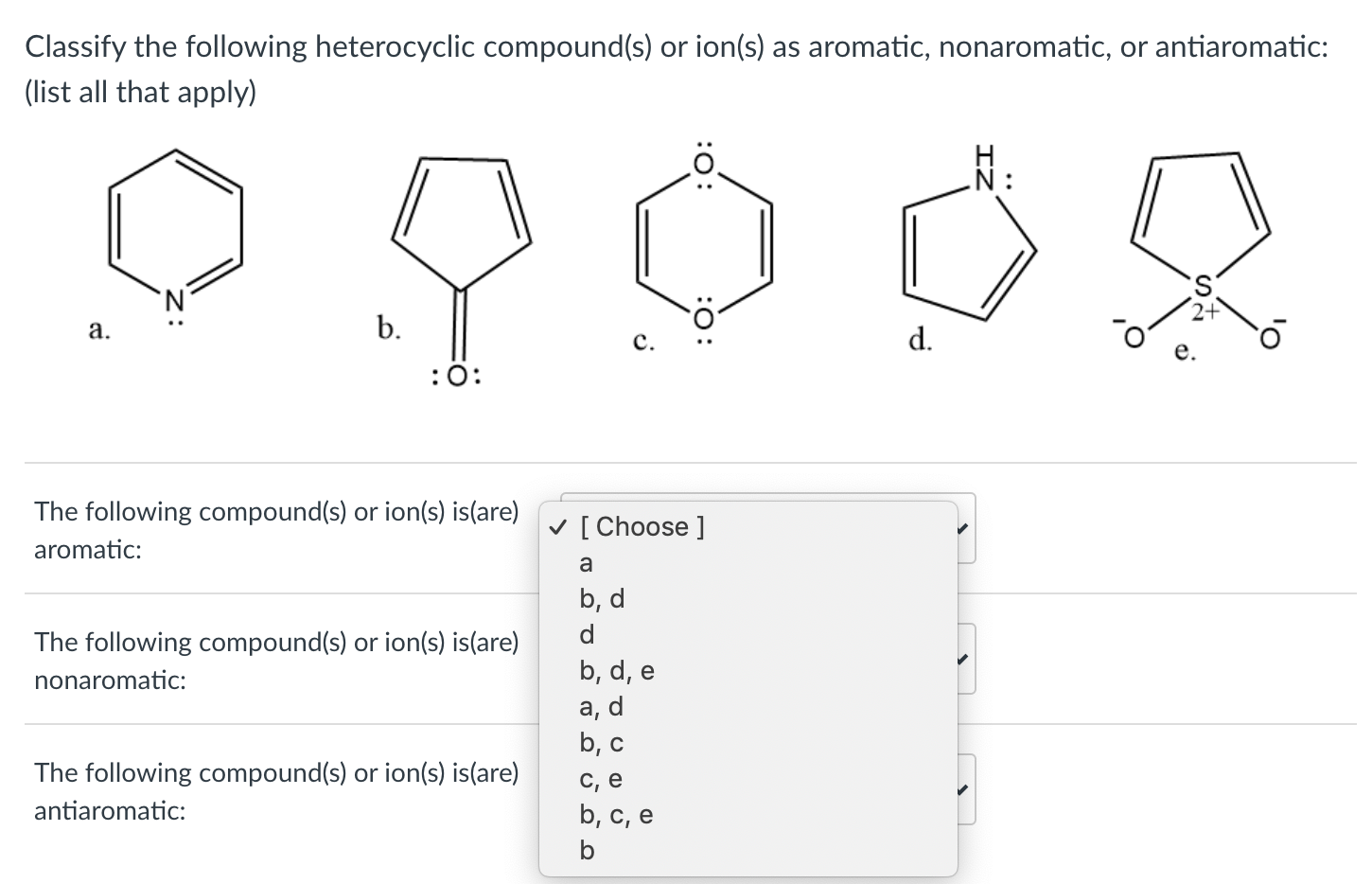 Solved Classify the following heterocyclic compound(s) or | Chegg.com