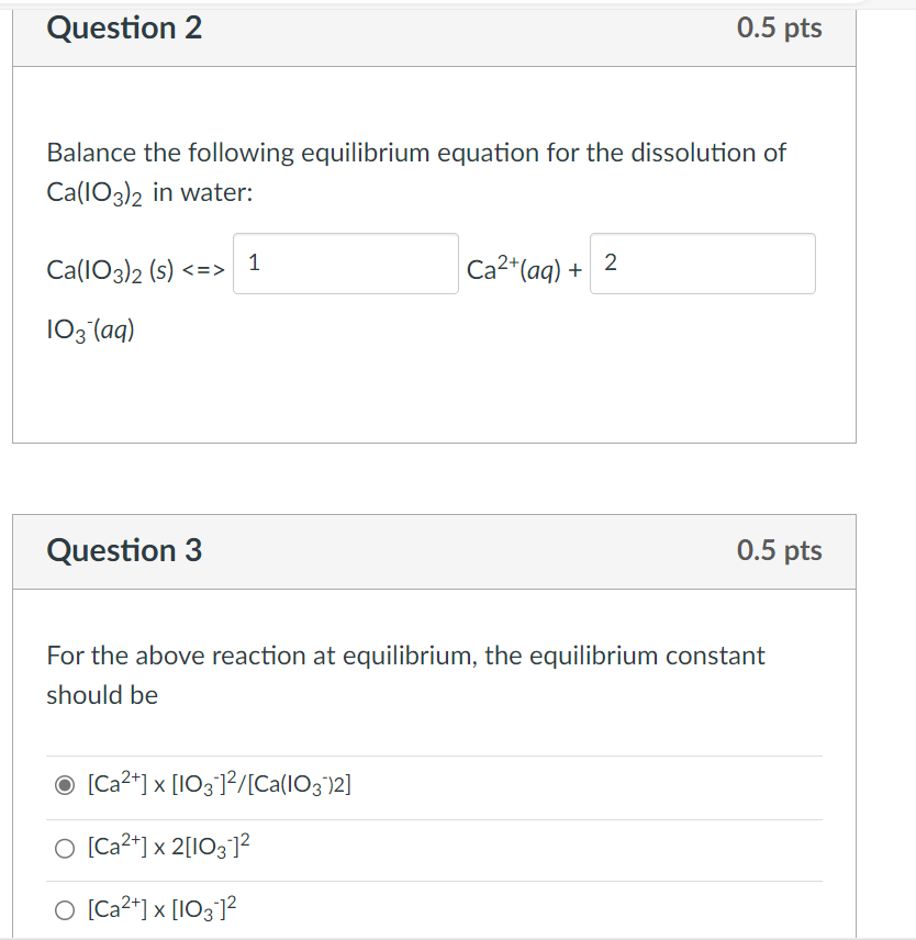 Solved Balance the following equilibrium equation for the | Chegg.com