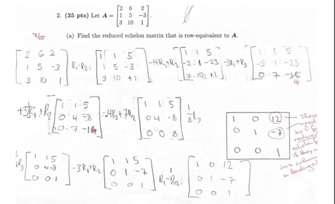 Solved [26 2 2. (35 pts) Let A - 1 5 -3 [3 101 (a) Find the | Chegg.com