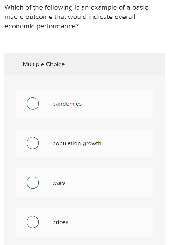 Solved Which of the following is an example of a basic macro | Chegg.com