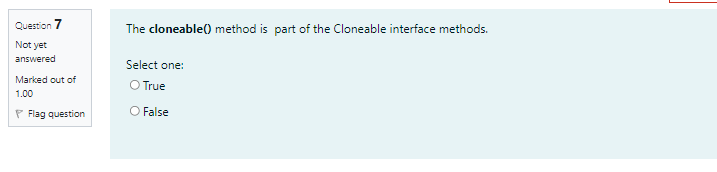 Solved Question 4 Implementing The Cloneable Interface 