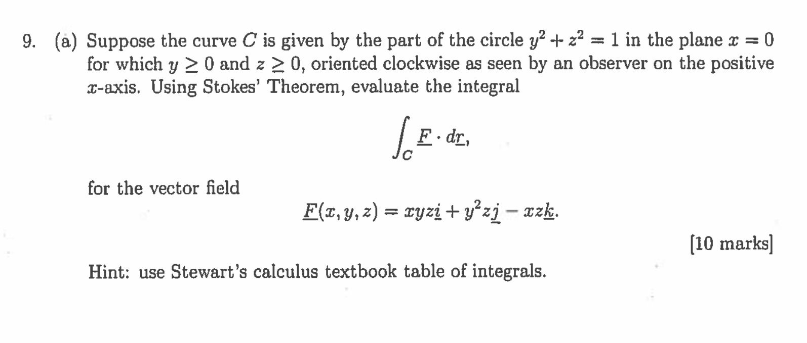 Solved (a) Suppose the curve C is given by the part of the | Chegg.com