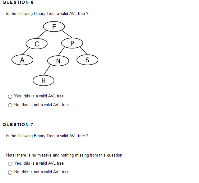 Solved QUESTION 1 Is the following Binary Tree a Binary | Chegg.com