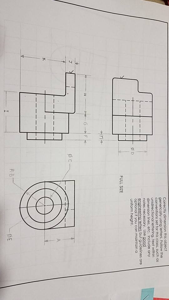 Solved Correctly dimension this object generically using | Chegg.com