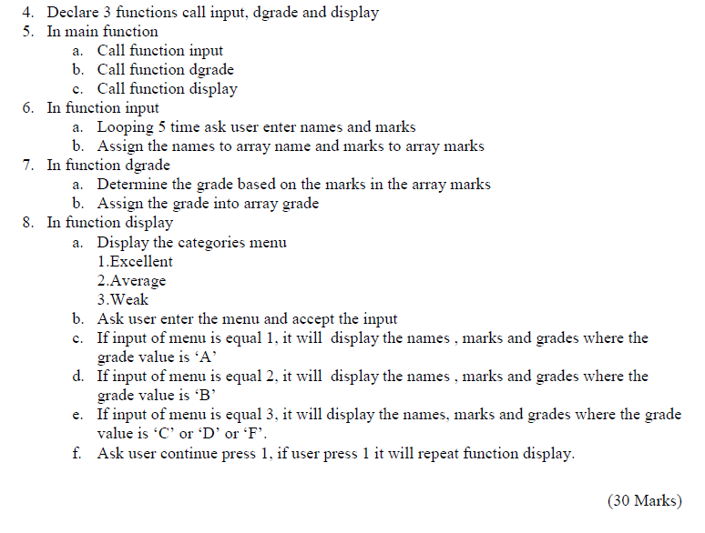 Solved Question 6 Write A Program To Get The 5 Input Names