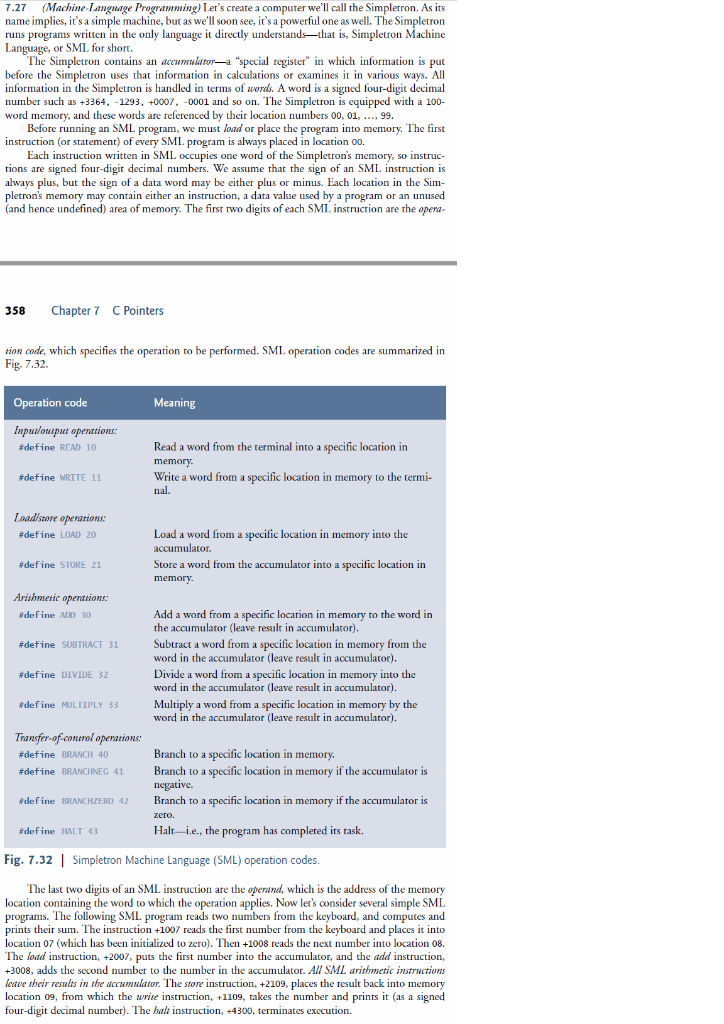 Solved 7.27 (Machine-Language Programming) Let's create a | Chegg.com
