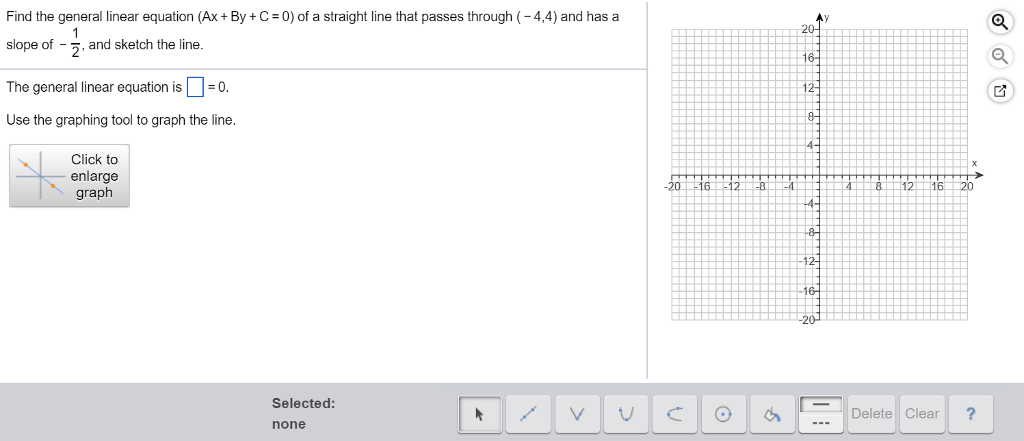Solved Find The General Linear Equation 5578