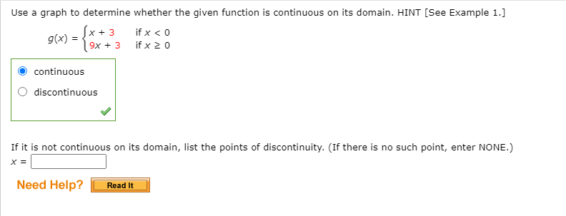 Solved Use a graph to determine whether the given function | Chegg.com
