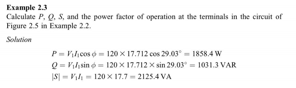 Solved 2.6 Show that a series-connected load with Rs and Xs, | Chegg.com
