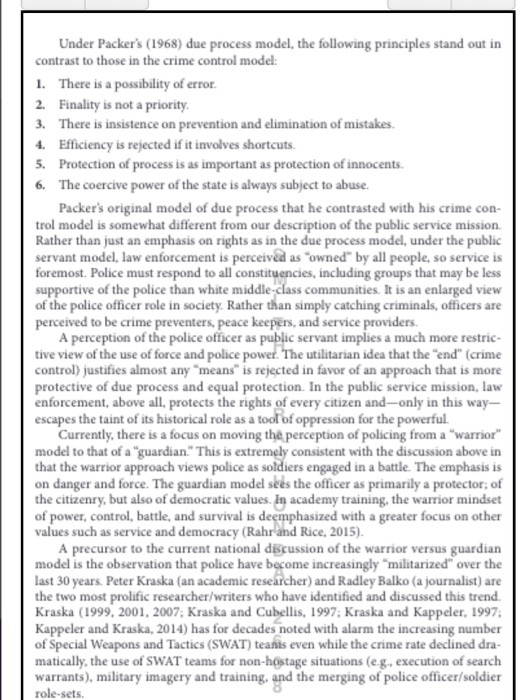 Due Process Model Vs Crime Control - Seputar Model