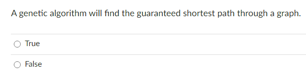 Solved A Genetic Algorithm Will Find The Guaranteed Shortest 