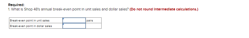 Solved Requlred Information Problem 5-26 (Algo) CVP | Chegg.com
