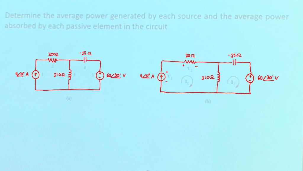 Solved Determine the average power generated by each source | Chegg.com