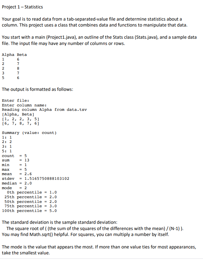 JAVA Instructions: the code is almost complete, the | Chegg.com
